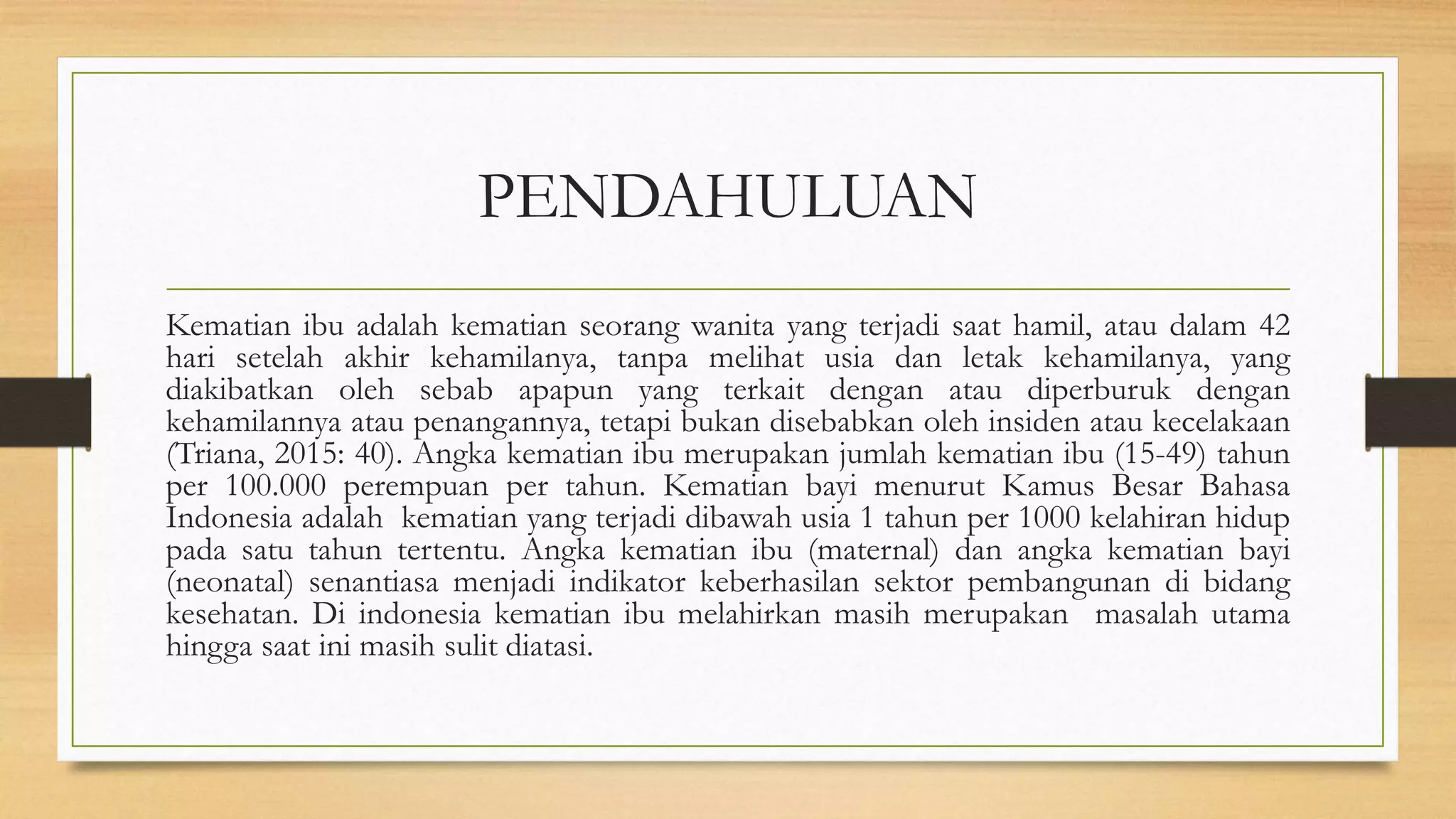 Data angka kematian ibu di indonesia per 100 | PPT