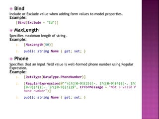 Data annotation validation (ASP.net) | PPTX