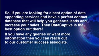 Data Appending Services PPT.pptx