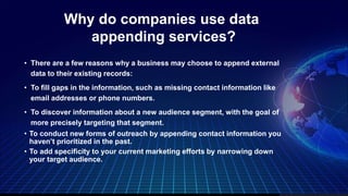 Data Appending Services PPT.pptx