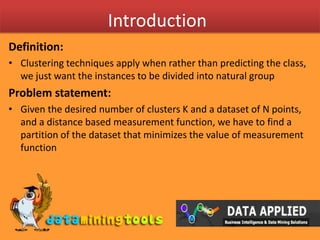 Data Applied: Clustering | PPT