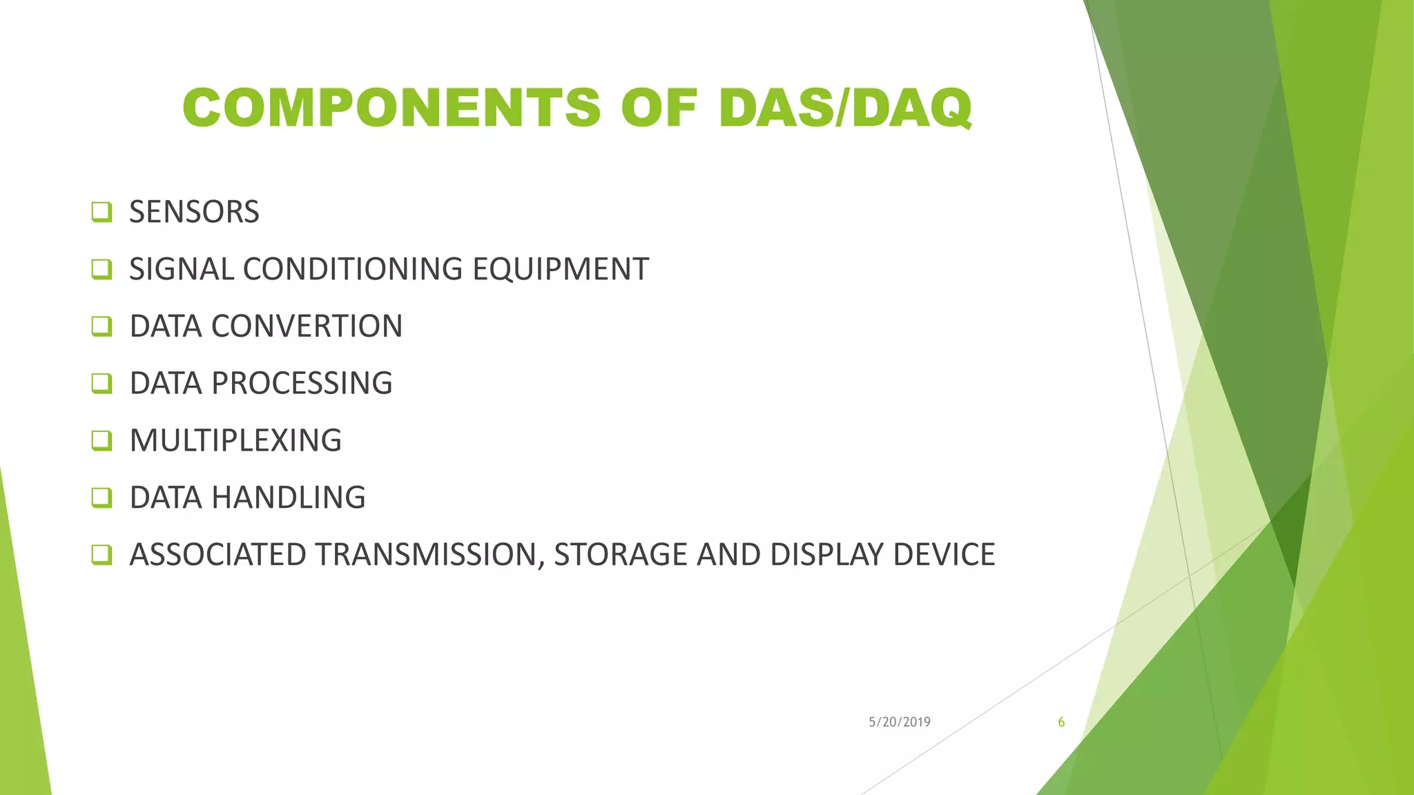 Data Acquisition Systems presentation | PPTX