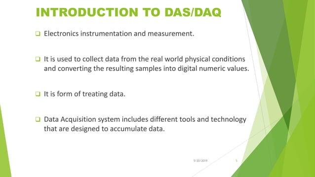 Data Acquisition Systems presentation | PPTX