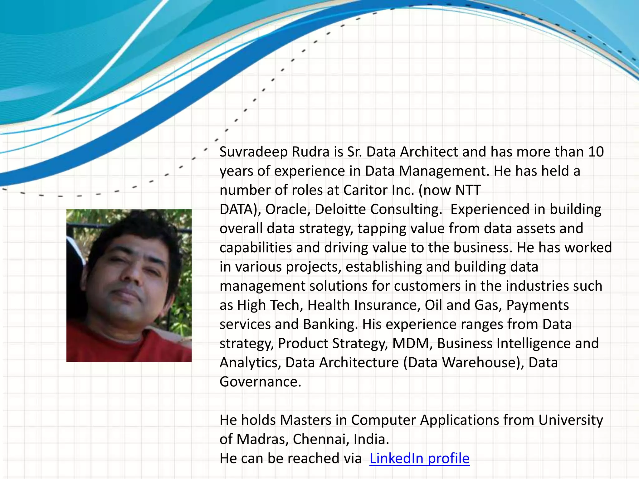 Data architecture around risk management | PPTX