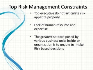 Data architecture around risk management | PPTX