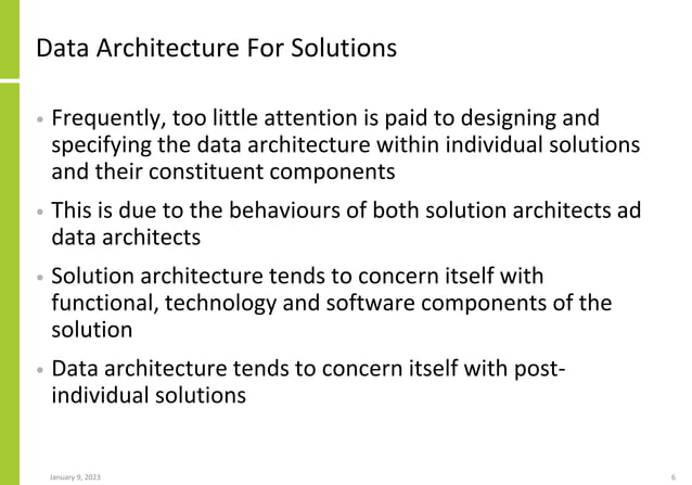 Data Architecture for Solutions.pdf | Databases | Computer Software and Applications