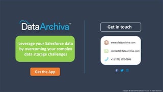 DataArchiva - A Native Data Archiving Solution for Salesforce | PPT