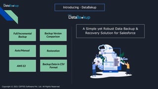 WEBINAR: Master the ABC of Efficient Salesforce Data Management [Archive & Backup] | PPT