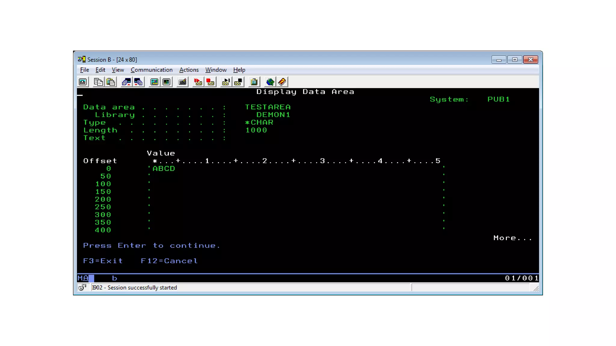 Data area interaction using rpg | PPTX