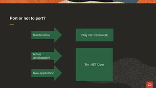 .NET framework vs .net core 3.1 commons & differences | PDF