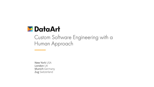 DataArt Custom Software Engineering with a Human Approach | PPT
