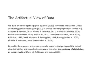 Beyond the Facts: Data as Digital-Semantic Artifacts | PPT
