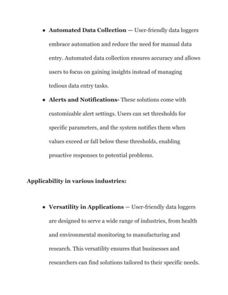 Data at Your Fingertips_ The Rise of User-Friendly Data Logger ...