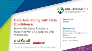 Collaborate 2018: How to Get Cross Functional Reporting with an ...