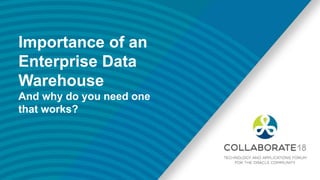 Collaborate 2018: How to Get Cross Functional Reporting with an ...