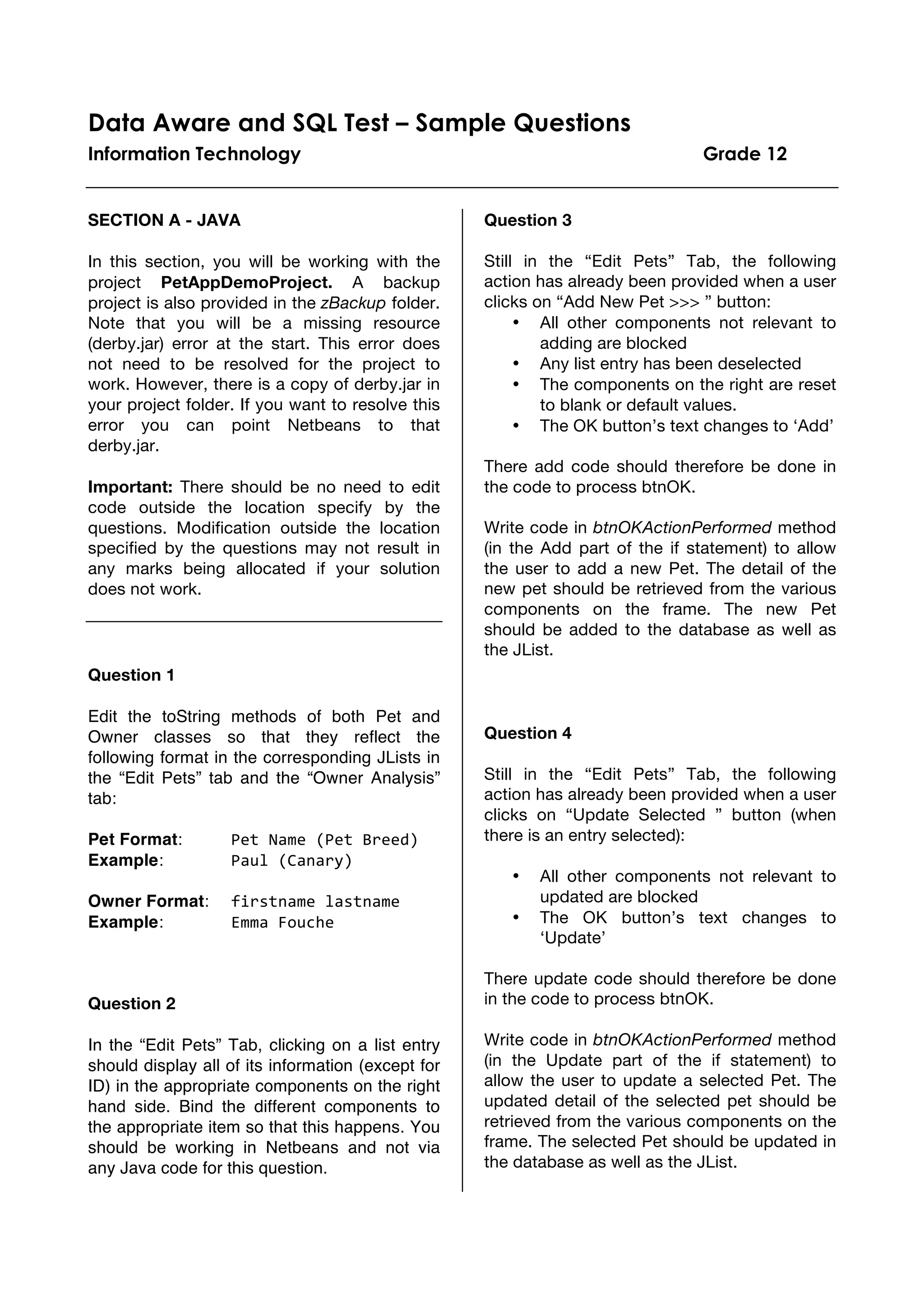JPQL/ JPA Activity 3 | PDF