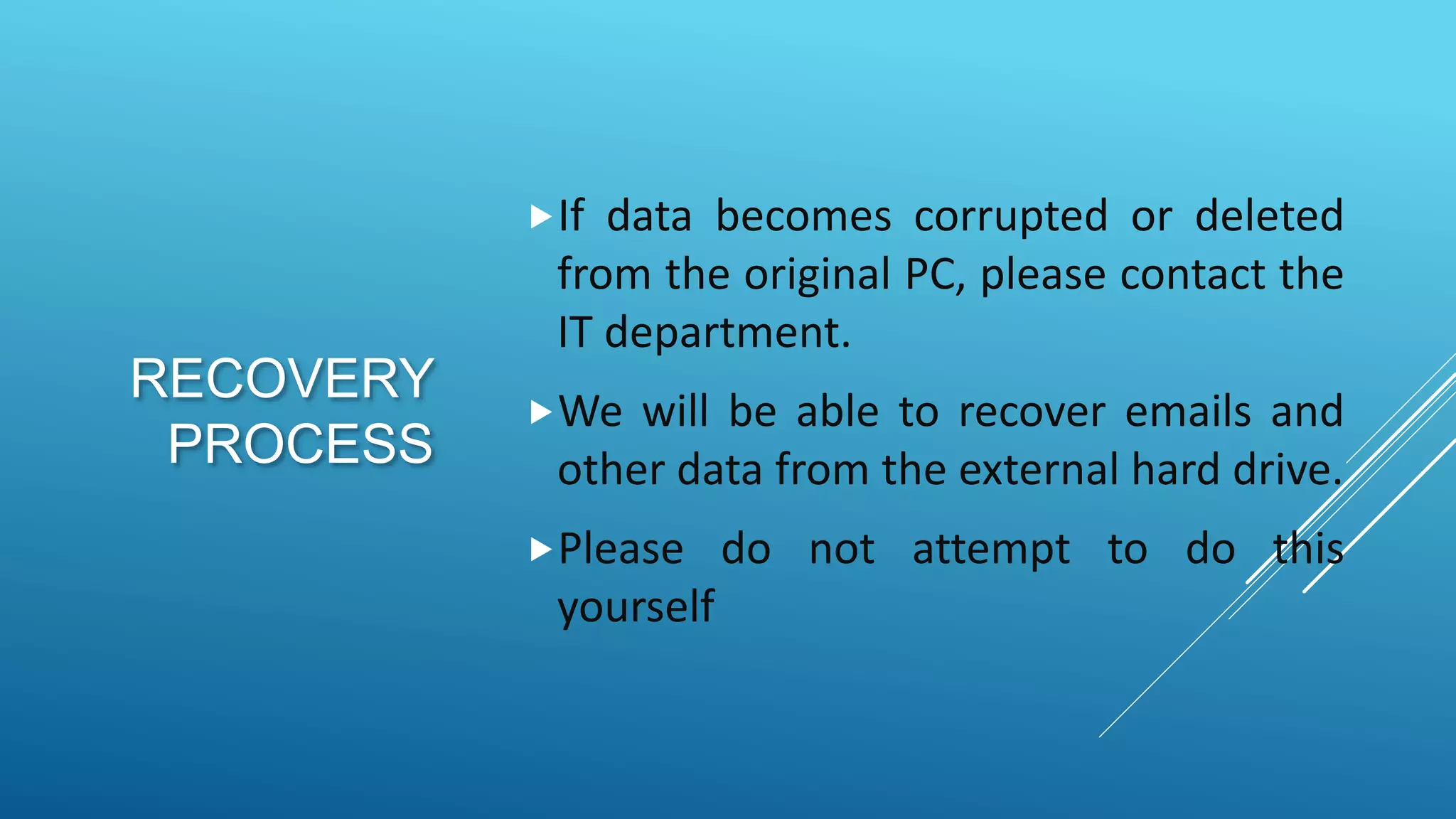 Data backup and recovery process | PPT