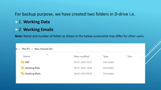 Data backup and recovery process | PPT