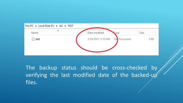 Data backup and recovery process | PPT