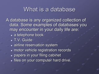 Fundamentals of Database Design | PPTX