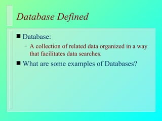 Database | PPT