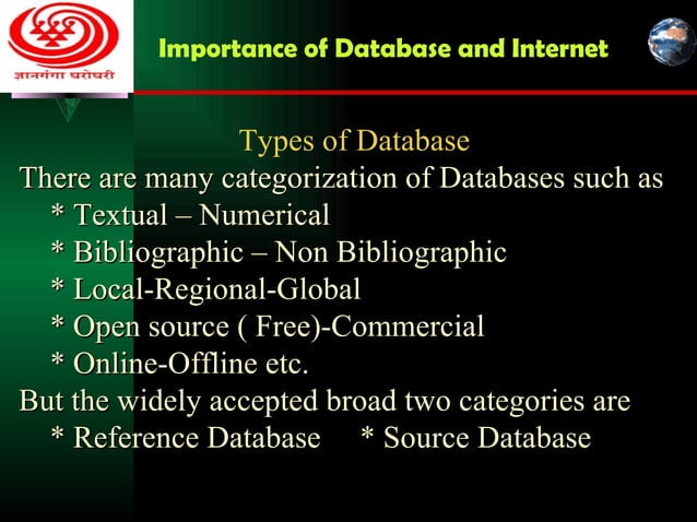 Importance of Database in Library | PPT | Databases | Computer Software ...