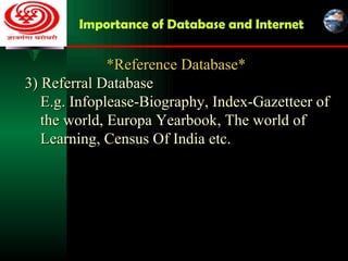 Importance of Database in Library | PPT