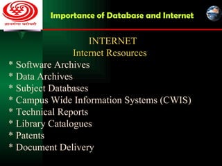 Importance of Database in Library | PPT