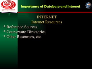 Importance of Database in Library | PPT