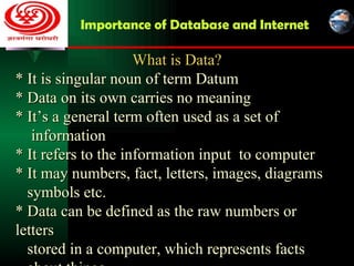 Importance of Database in Library | PPT