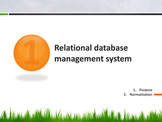 Relational Database and mysql insight | PPT