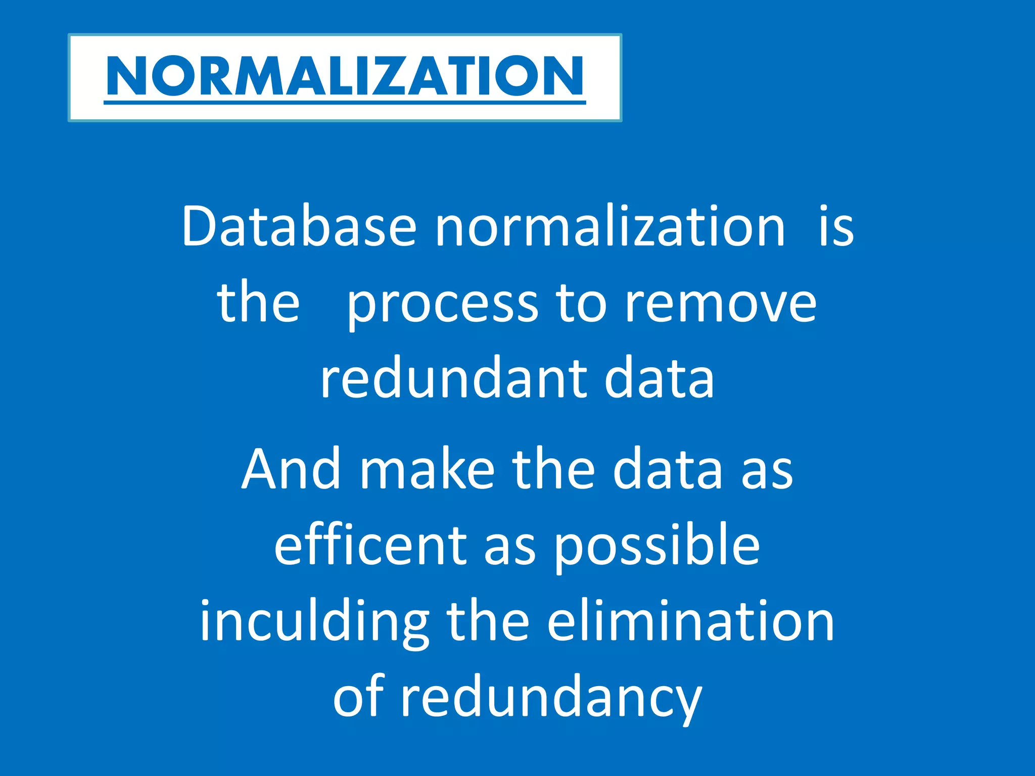 normalization | PPT