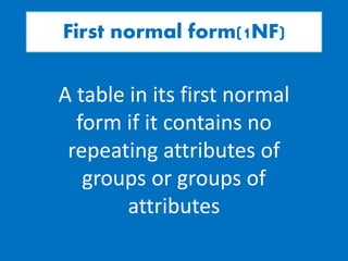 normalization | PPT