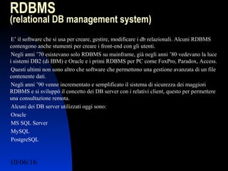 Database | PPT | Databases | Computer Software and Applications