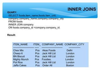 SQL Joinning.Database | PPT