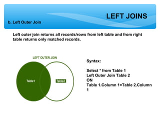 SQL Joinning.Database | PPT
