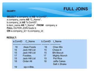 SQL Joinning.Database | PPT