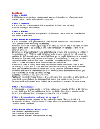 Sql Server Interview Question | PDF