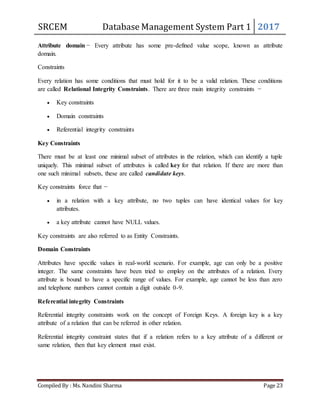 Database Management System | DOCX