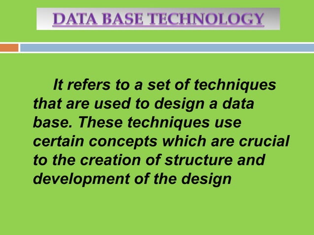 Data base | PPT | Free Download