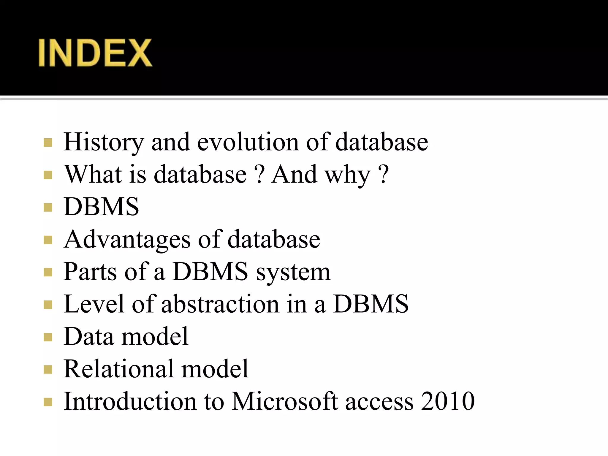 DBMS Database Management System | PPTX