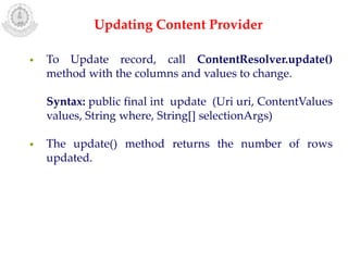 Android Database | PPT
