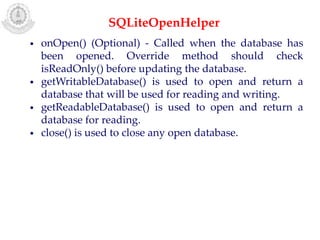 Android Database | PPT