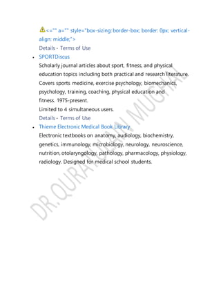 DATABASE USE IN PHYSICAL THERAPY | DOCX