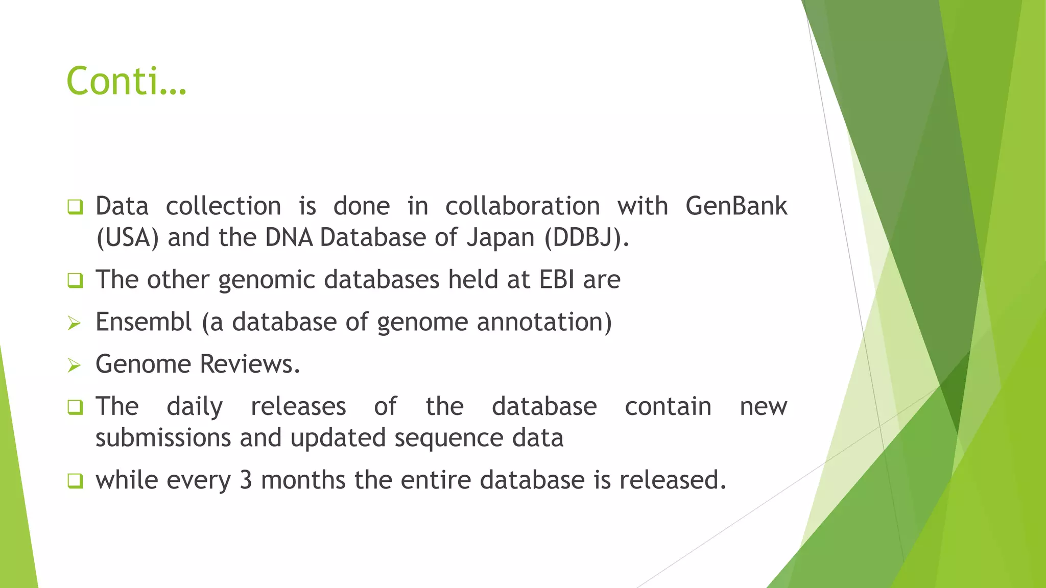 Database In Bioinformatics Ppt 2791