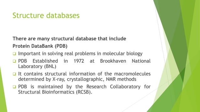 Database in bioinformatics | PPTX