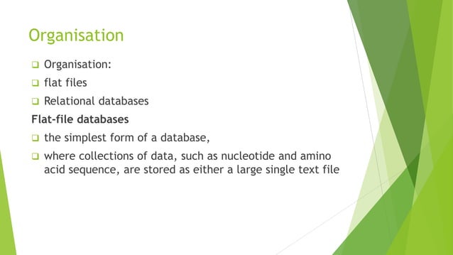 Database in bioinformatics | PPT