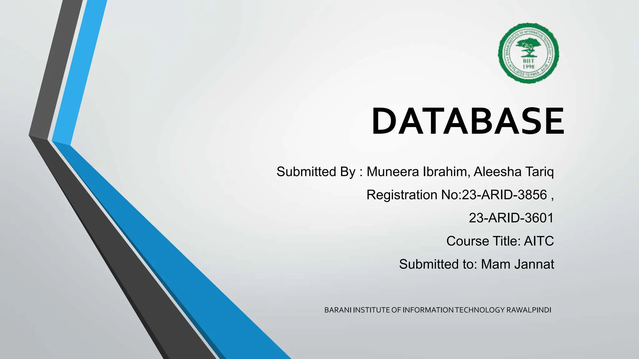 Databasepptx Databases Are Designed To Support A Wide Range Of