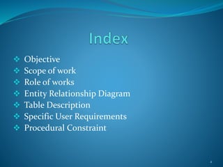 Database Entity Relationship Diagram (ERD) Presentation | PPTX ...