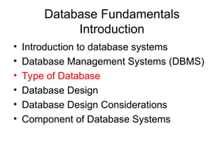 Intro Duction of Database and its fundamentals .ppt